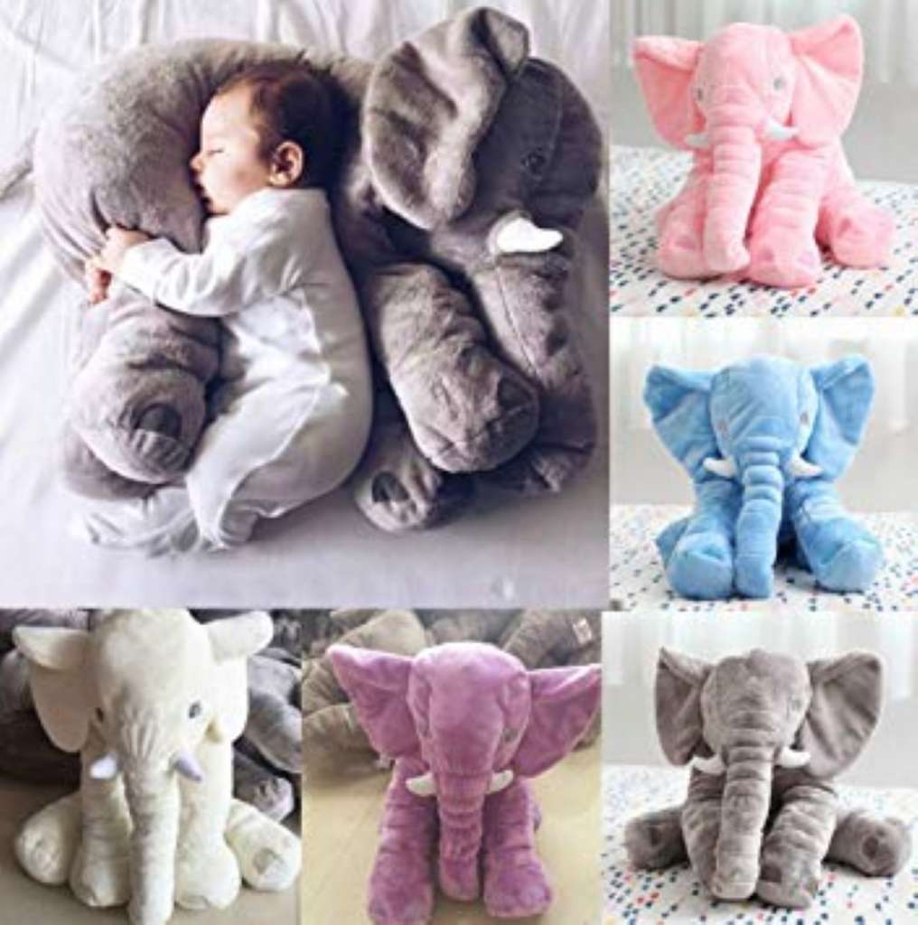 Ελεφαντάκι μεγάλο Λούτρινο (χρώμα μπλέ) – BABY SHOWER